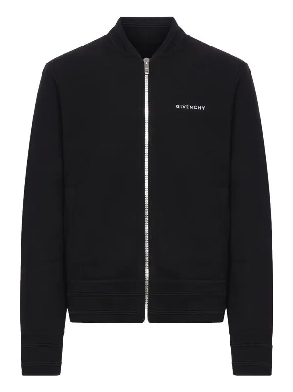 Givenchy 4g Motif Zip-up Jacket - Black