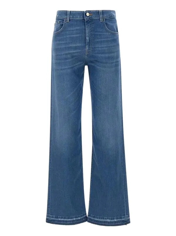 KAOS Wide-leg Jeans - Blue