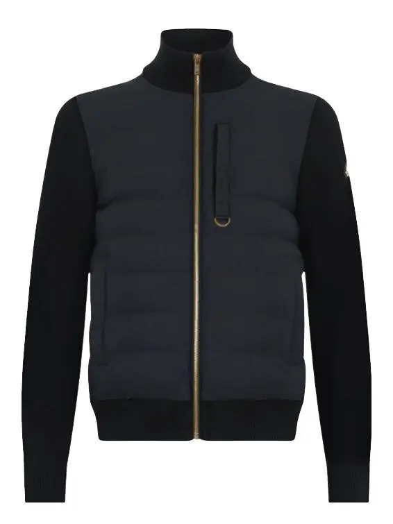 Moose Knuckles Down Jacket With Stand-up Collar - Black