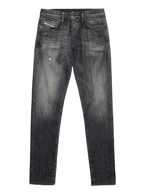 DIESEL® Faded Straight-leg Jeans - Black