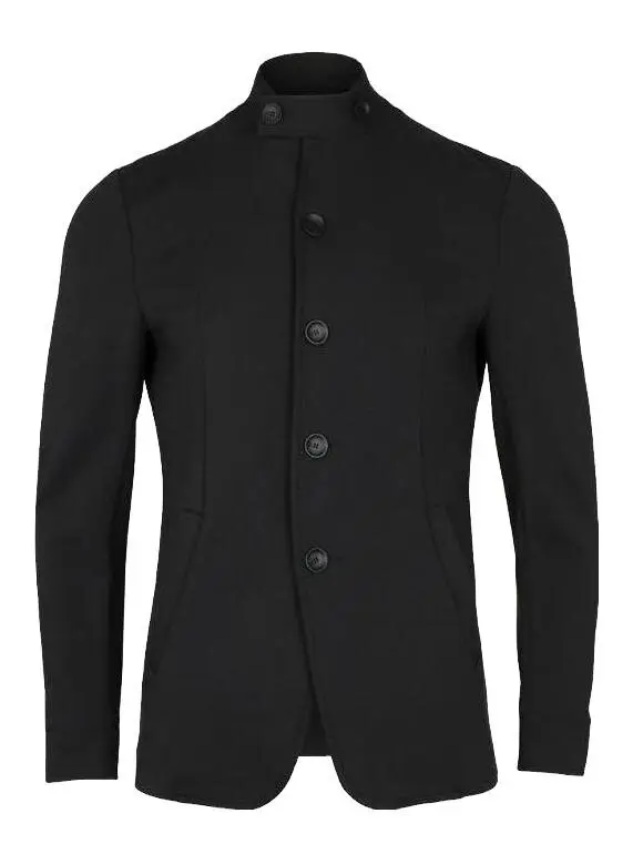 Emporio Armani Long Sleeve Logo Jacket - Black