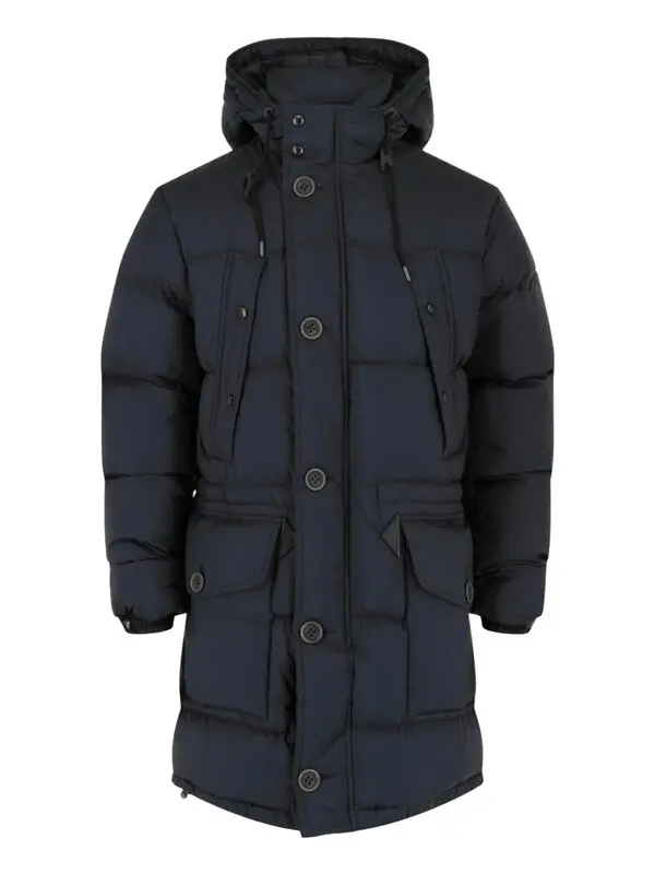 Burberry Long-sleeved Down Jacket - Navy