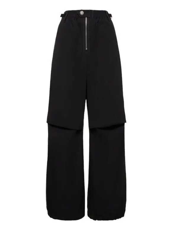 DION LEE Wide Leg Trousers - Black