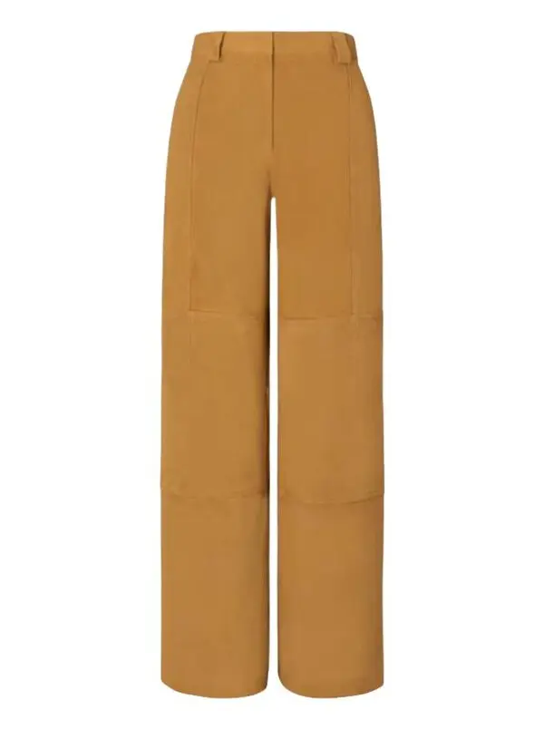 Tory Burch Suede Paneled Trousers - Hazelnut Suede