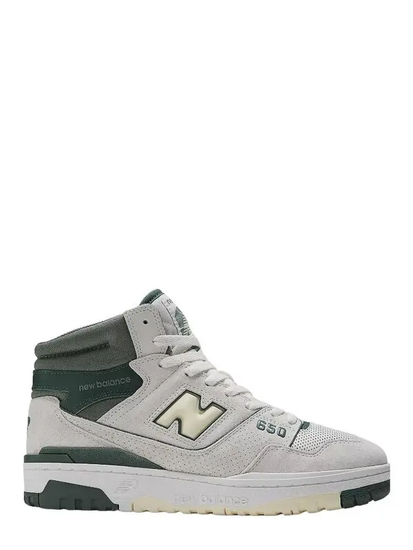 NEW BALANCE 650 High-top Leather Sneakers - Gray