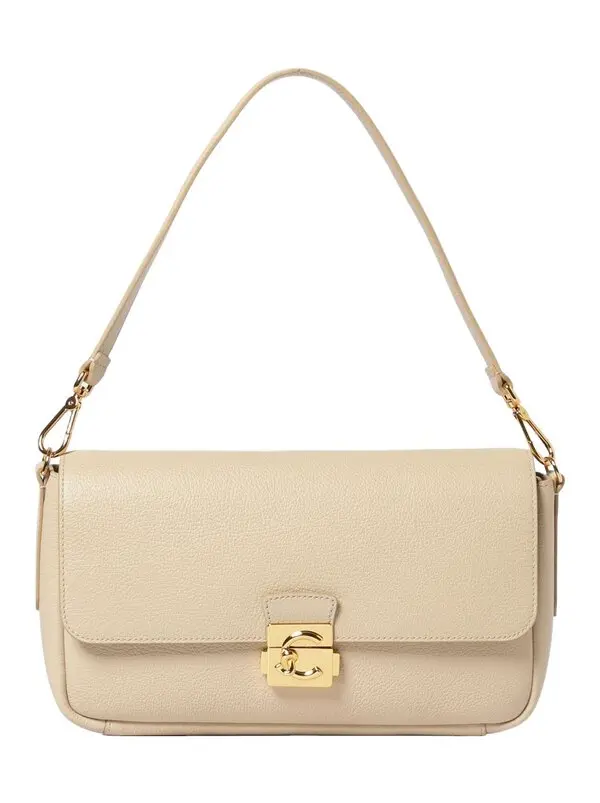 COCCINELLE C-me Lock Shoulder Bag - Nude
