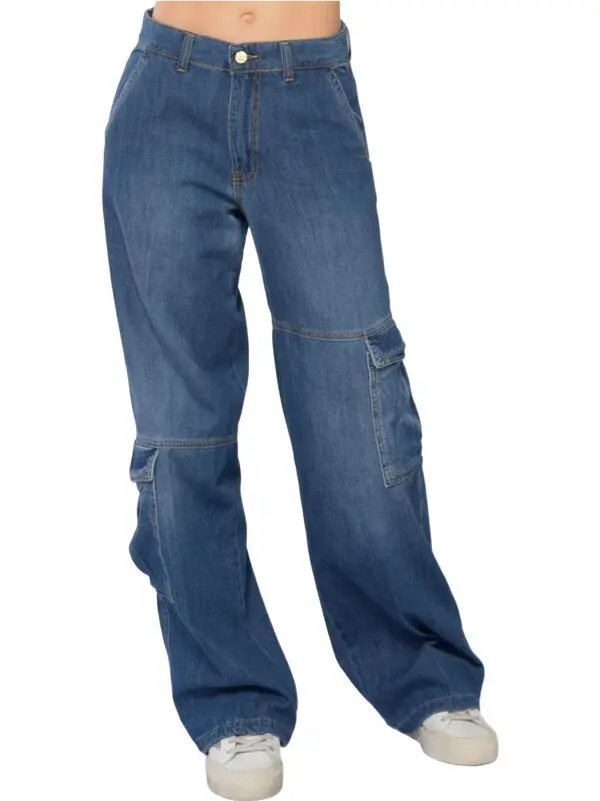 KAOS Cargo Jeans - Blue