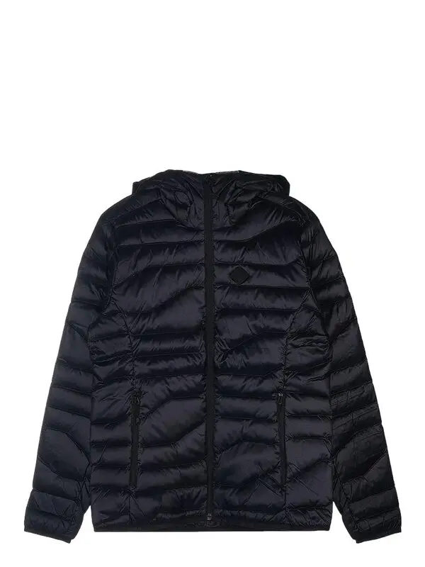 J. Lindeberg Quilted Zippered Cotton Jacket With Hood - Black