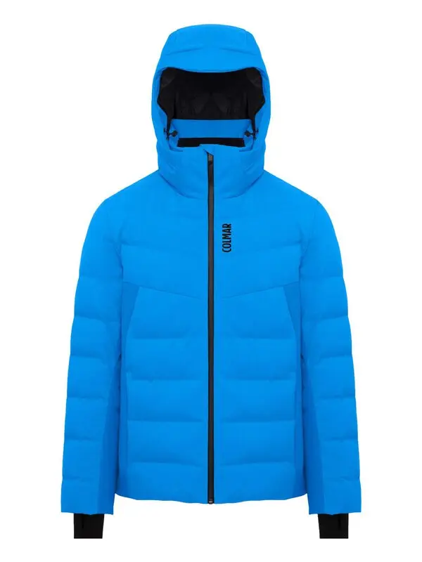 COLMAR Hooded Ski Jacket With Zip Closure - Blue