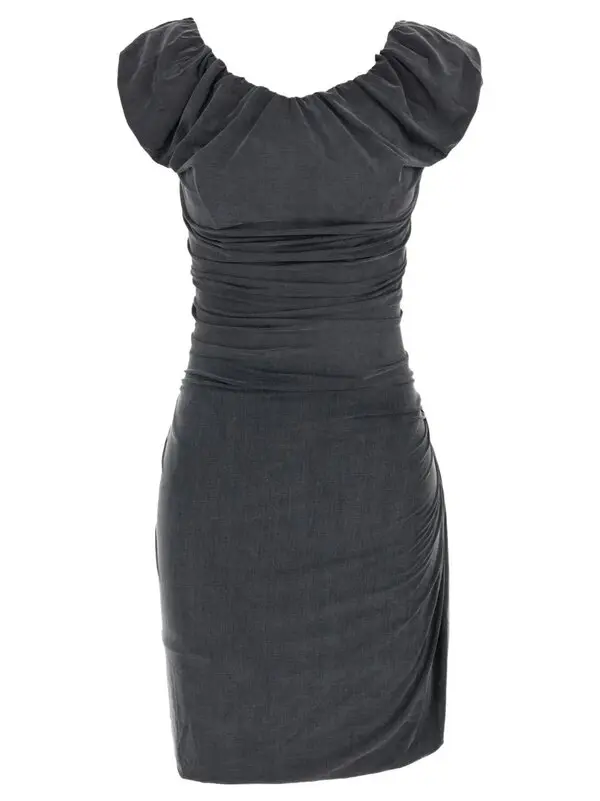 VIVIENNE WESTWOOD Mini Ginnie Amber Jersey Dress - Grey