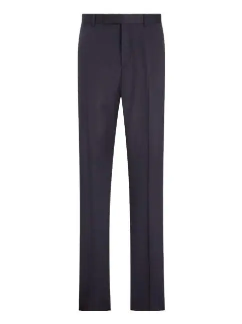Dior Classic Straight Leg Tailored Trousers - Navy Blue