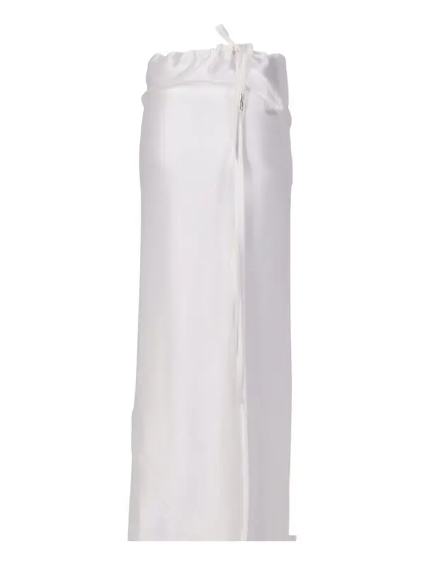 ANN DEMEULEMEESTER Eveline Satin Skirt - White