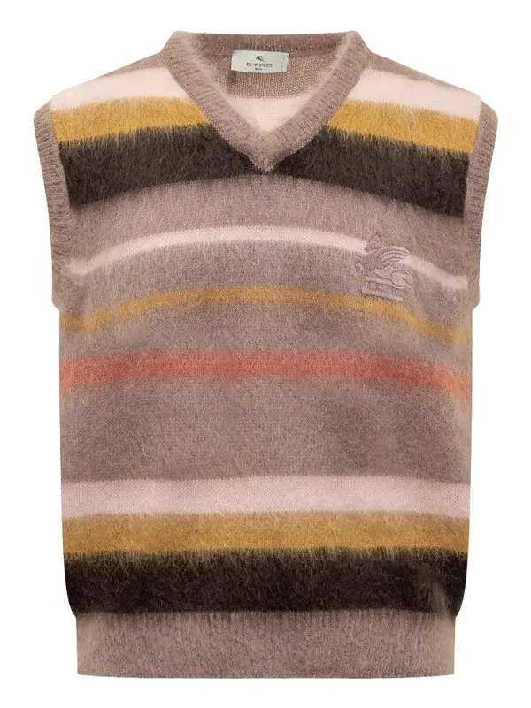 Etro V-neck Sleeveless Knitted Jumper - Nude