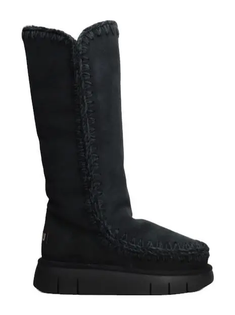 Mou Eskimo Bounce Heeled Boots - Black