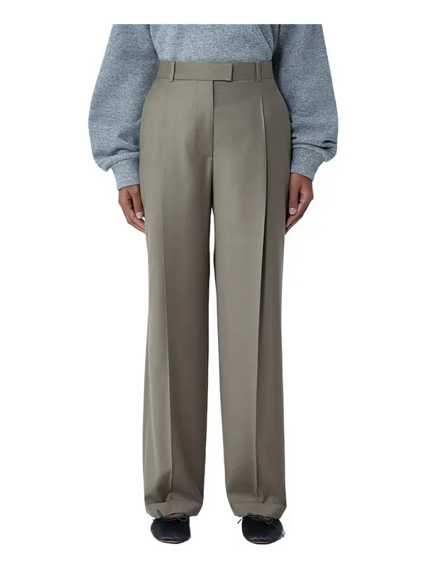 THE ROW Sorina Tailored High-rise Pants - Gray