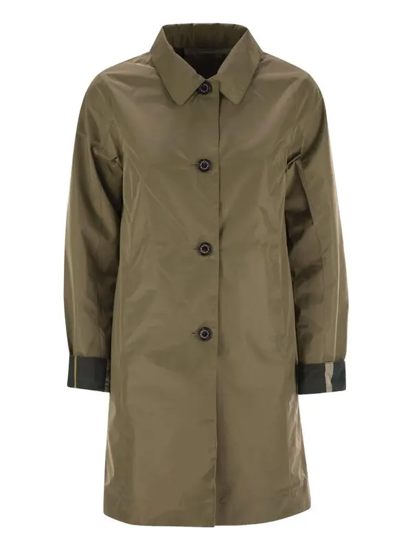 Barbour Long-sleeved Trench Coat - Green