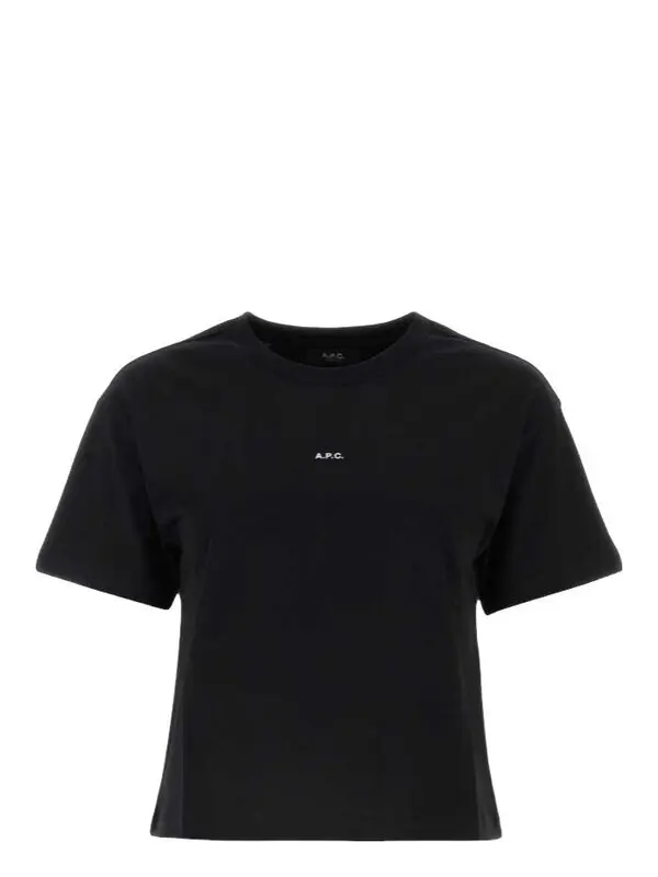 A.p.c. Logo Detailed Crewneck T-shirt - Black