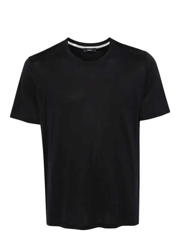 Herno Cotton Jersey T-shirt - Black