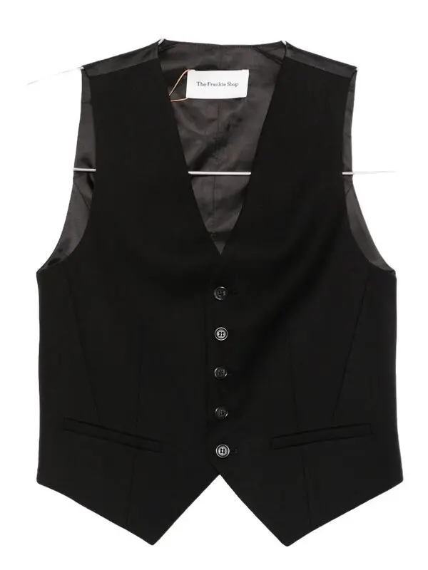 THE FRANKIE SHOP Gelso Waistcoat - Black