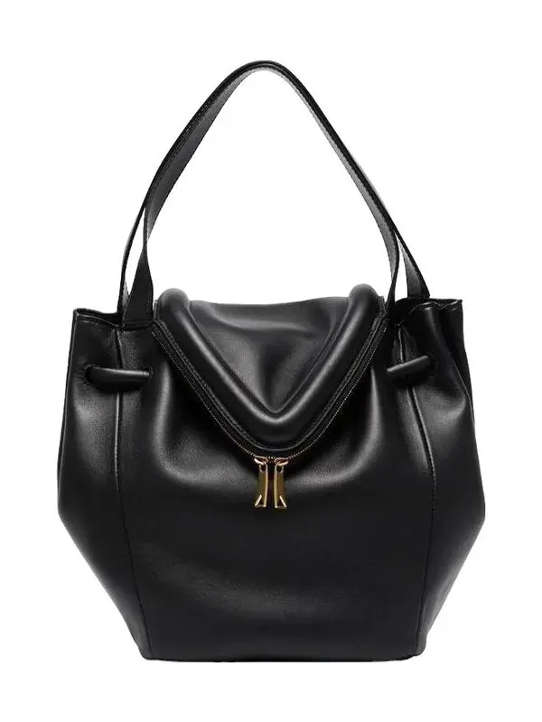 Bottega Veneta Beak Top Handle Bag - Black