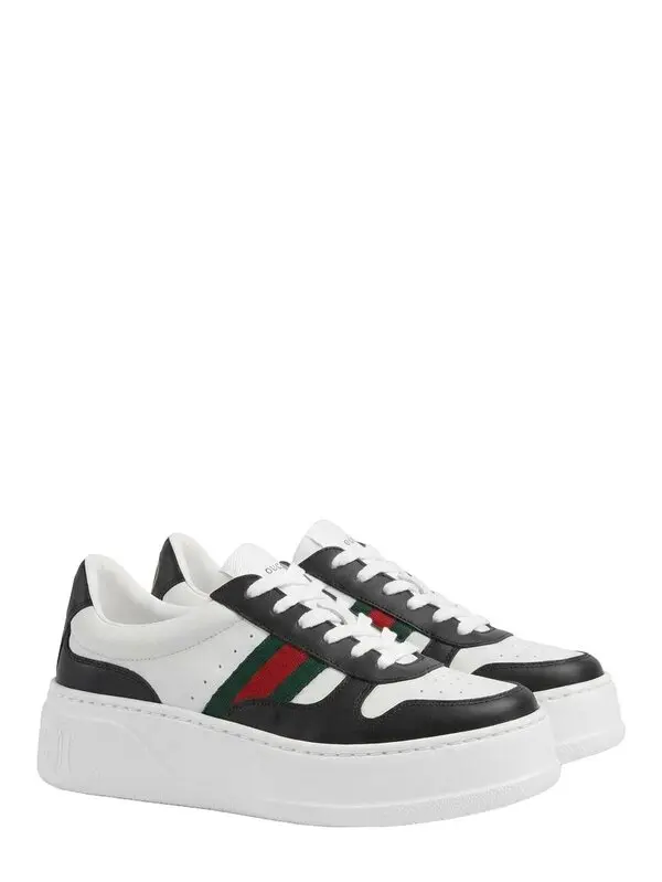 Gucci Web-detailed Chunky Trainers - Black And White