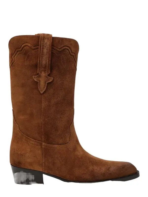 Paris Texas Slip-on Ankle Boots - Brown