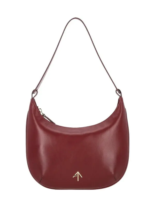 Manu Atelier Logo Plaque Shoulder Bag - Red