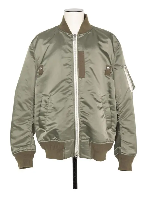 Sacai Zip Bomber Jacket - Khaki