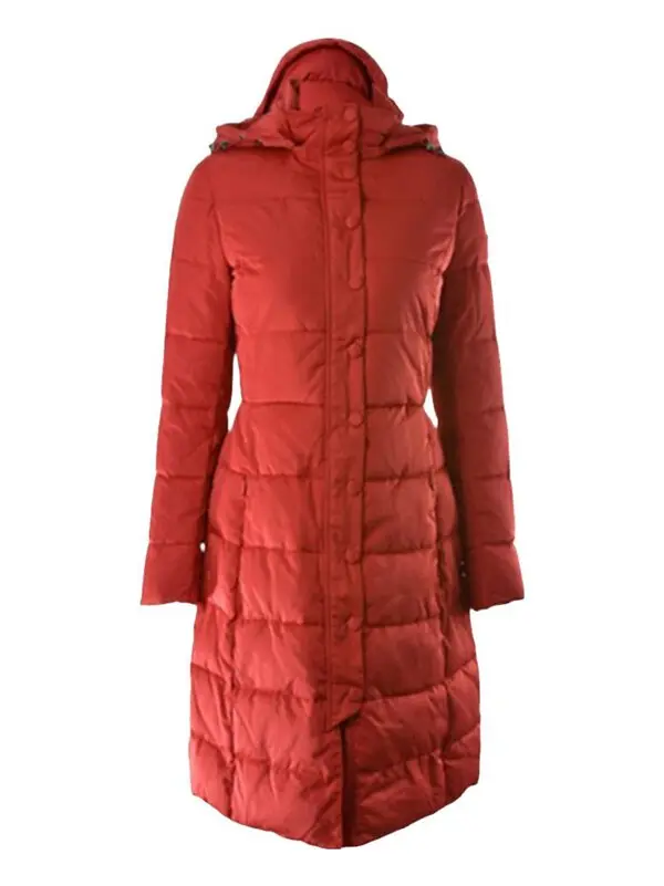 Emporio Armani Hooded Cotton-padded Suit - Red