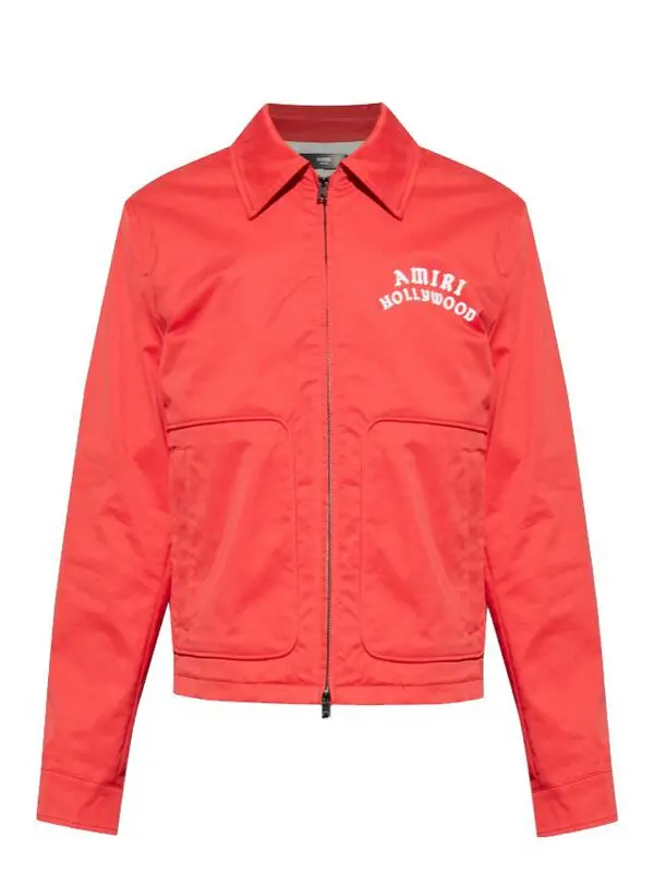 Amiri Embroidered Cotton Jacket - Orange