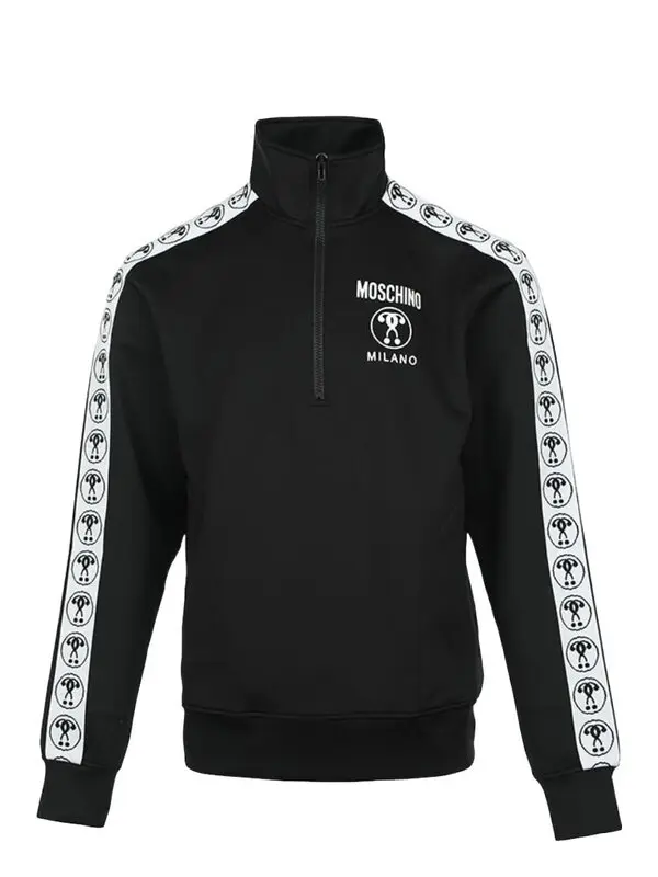 Moschino Half-zip Sweatshirt - Black