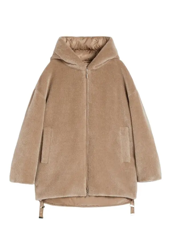 Max Mara Olivia Reversible Hooded Coat - Beige