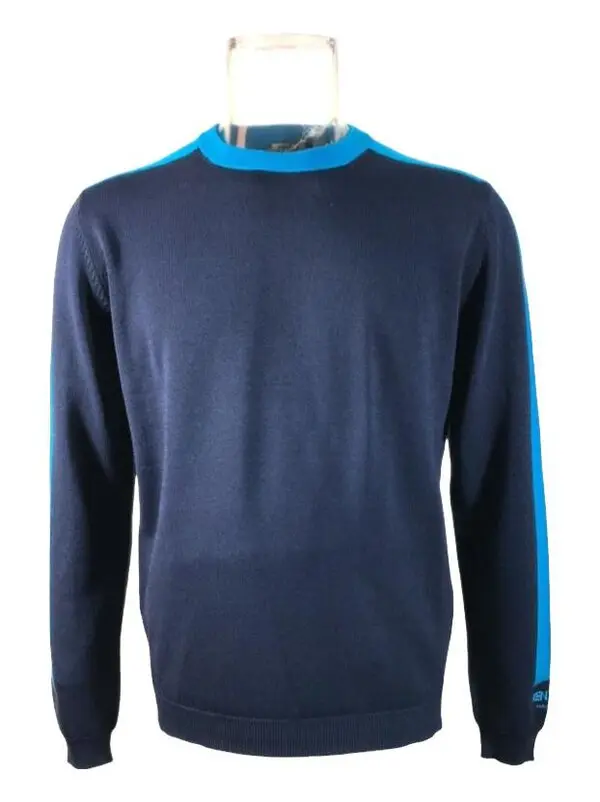 Kenzo Long-sleeved Sweater With Logo Detail - Blue