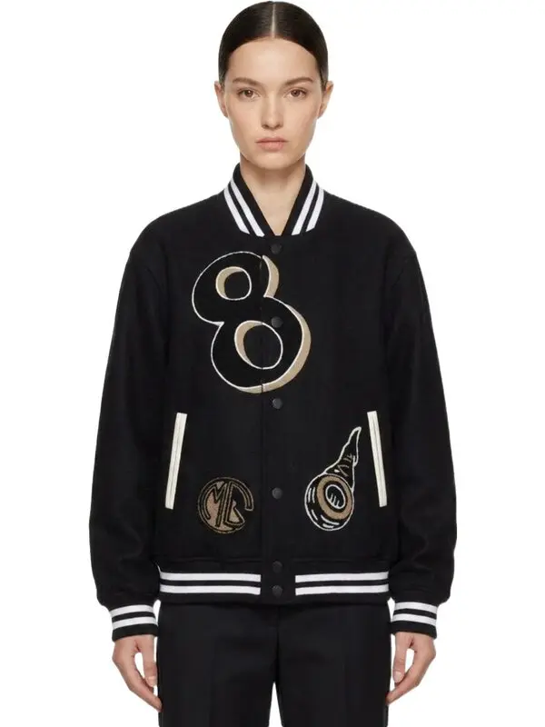 Marissa Chiara Graphic Long Sleeve Jacket - Black