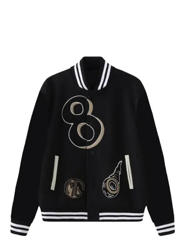 Marissa Chiara Graphic Long Sleeve Jacket - Black