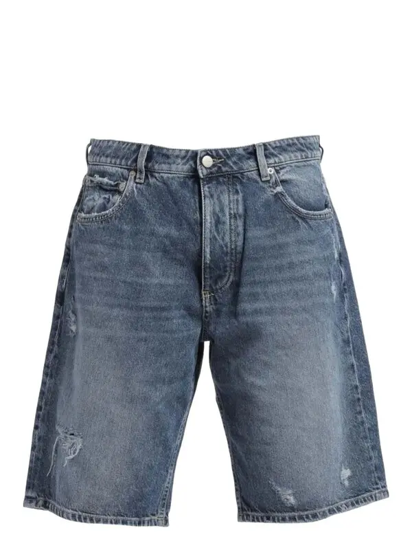 ICON DENIM LOS ANGELES Bobby Distressed Shorts - Gray