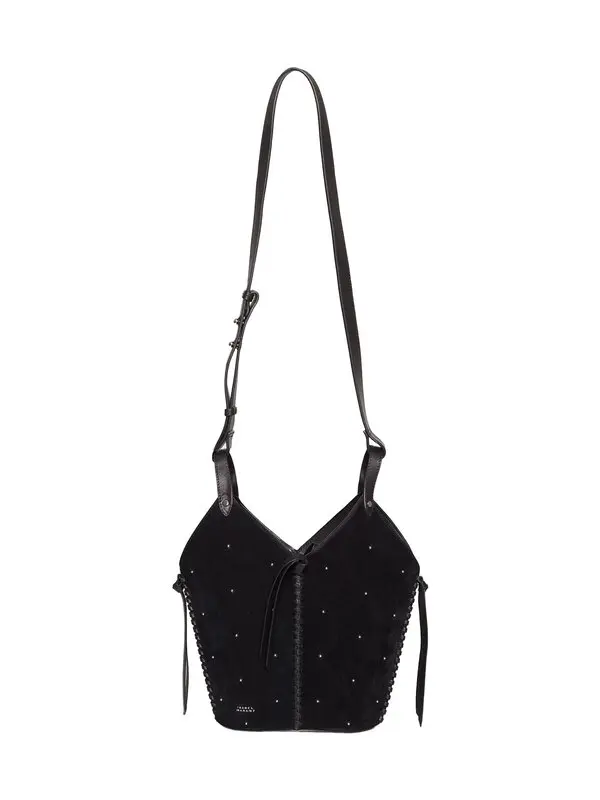 Isabel Marant Étoile Studded Shoulder Bag - Black