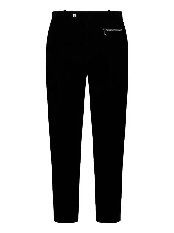 Balmain Straight Leg Cropped Trousers - Black