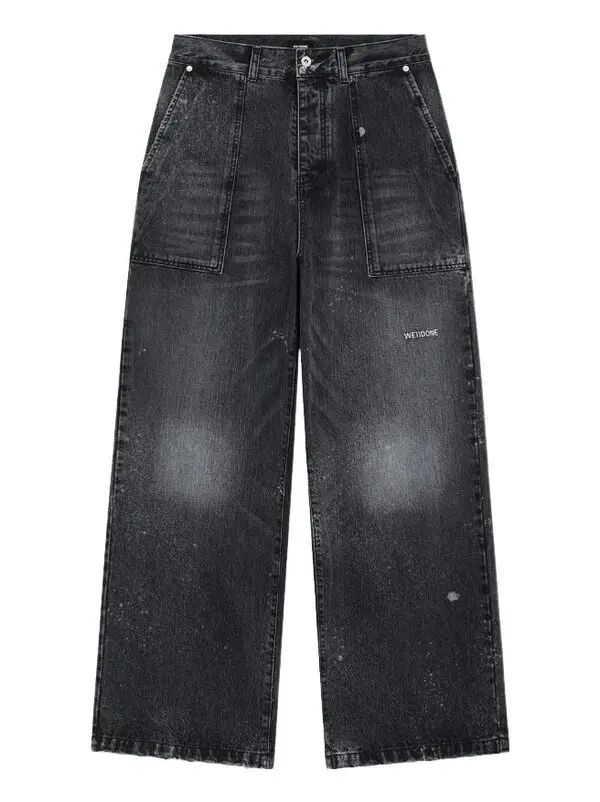 We11Done Patch Pocket Jeans - Black