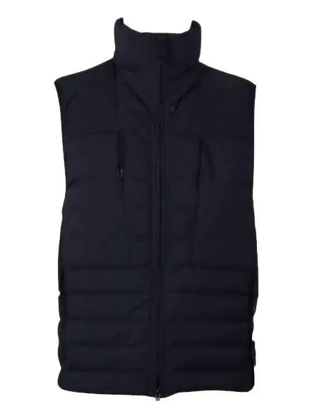 Stone Island Quilted Stand Collar Gilet - Blue
