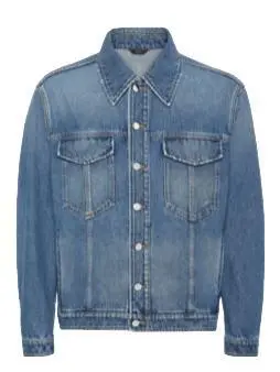 Fendi Collared Button-up Jacket - Blue