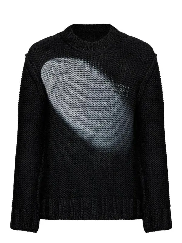 MAISON MARGIELA Numeric Knit Jumper - Black