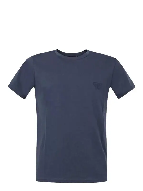 Emporio Armani Item O-neck Short-sleeved T-shirt - Blue