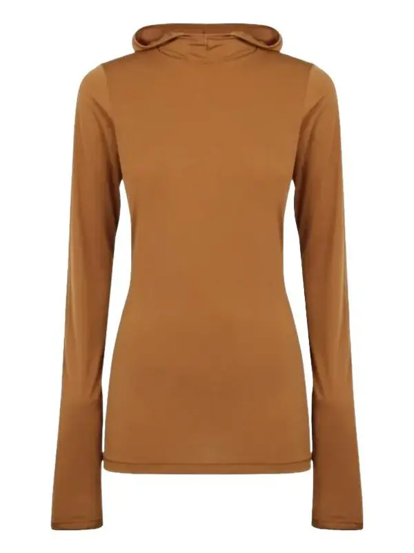 DARKPARK Billie Slim-fit Long-sleeved Hoodie - Brown