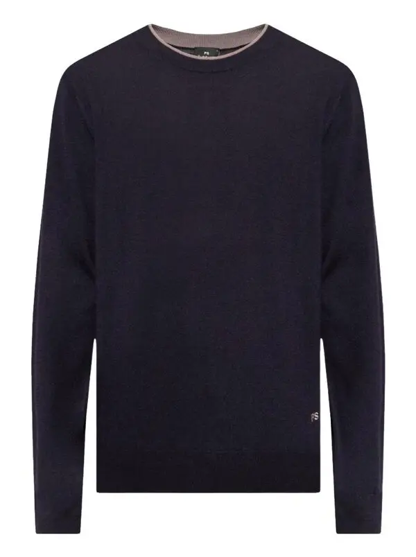 Paul Smith Embroidered Logo Crewneck Jumper - Black