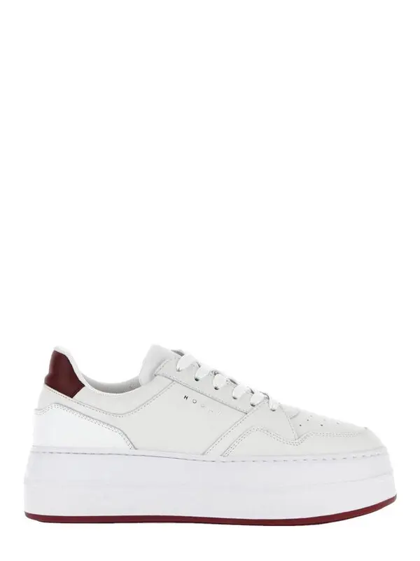 Hogan H670 Flatform Leather Sneakers - White