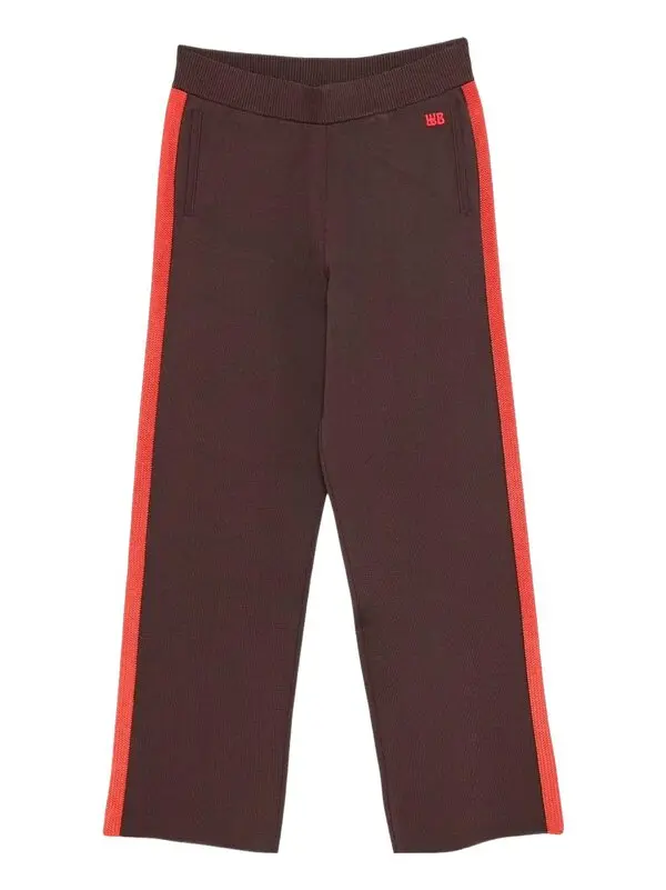 WALES BONNER Tide Track Knit Joggers - Red