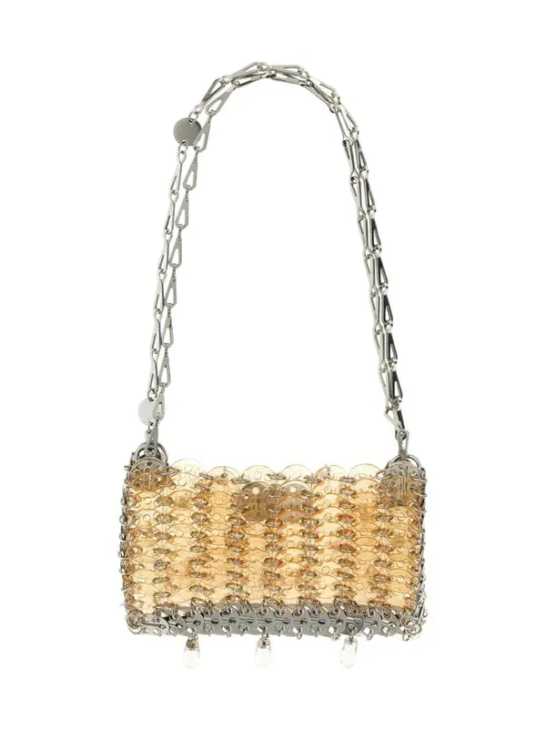 Rabanne 1969 Nano Crystal Resin Shoulder Bag - Nude