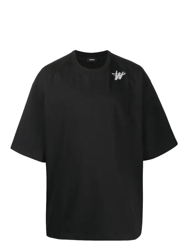 We11Done Oversized Logo Print T-shirt - No