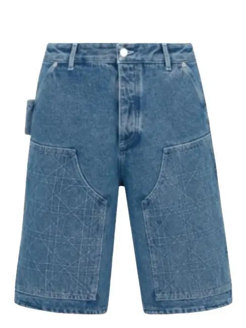 Dior Carpenter Denim Bermuda Shorts - Blue
